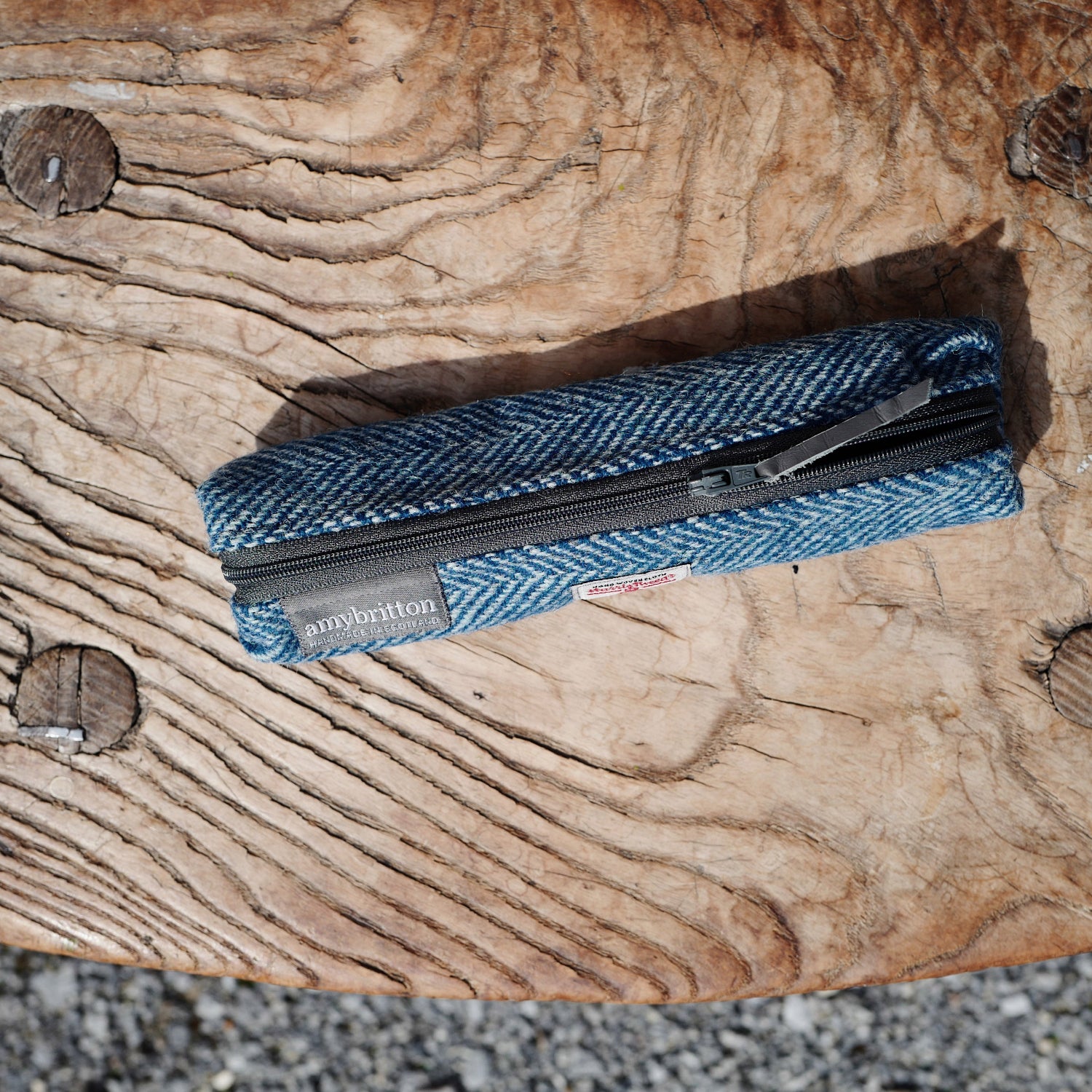 Harris Tweed Landscape Slim Pencil Case | Britton SCOTLAND