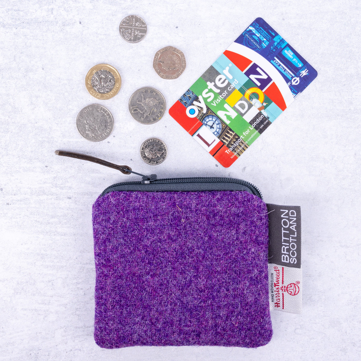 Harris Tweed Rainbow Coin Purse | Britton SCOTLAND