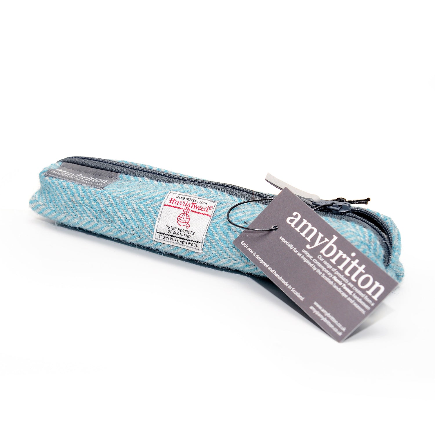 Harris Tweed Landscape Slim Pencil Case | Britton SCOTLAND
