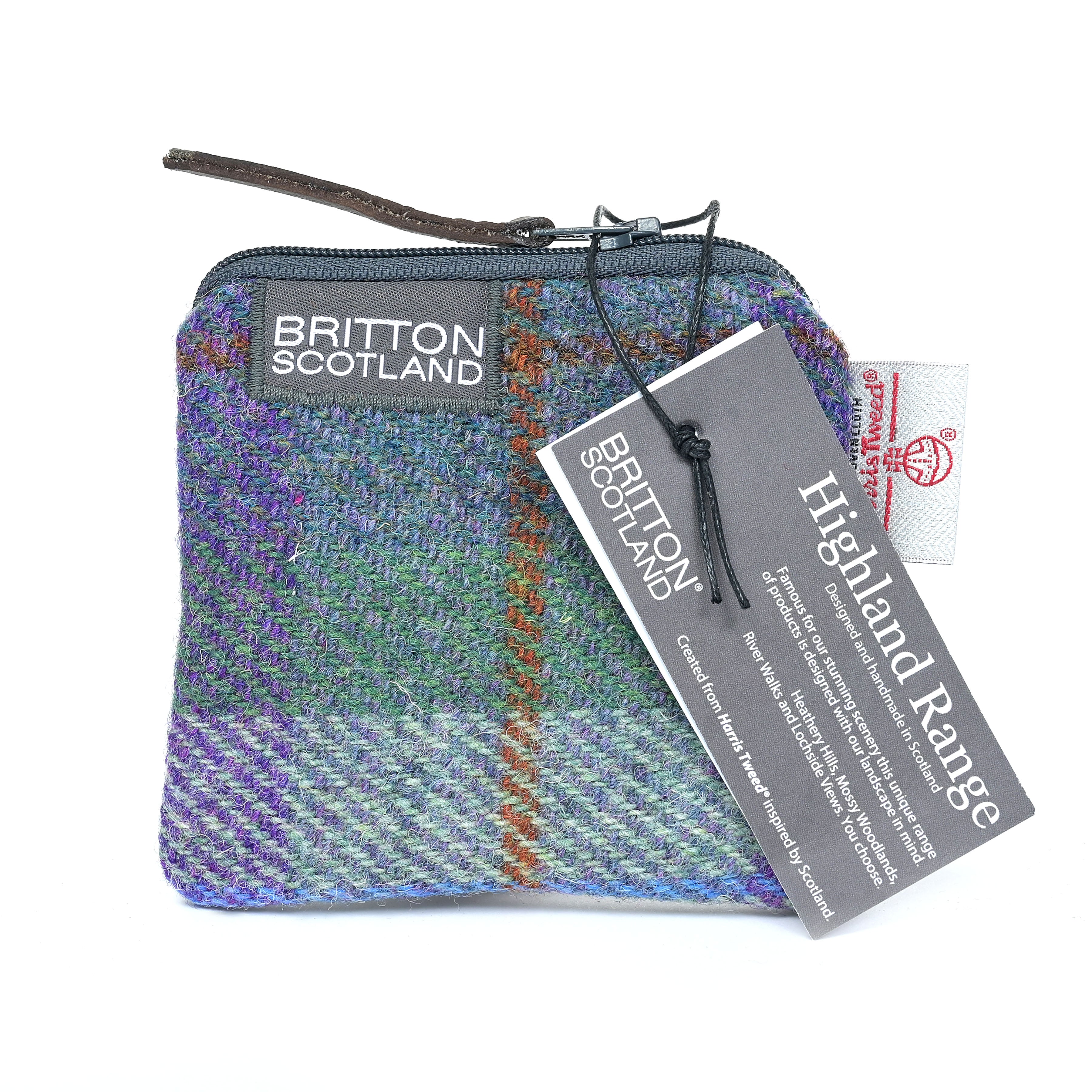 Harris Tweed Highland Medium Purse | Britton SCOTLAND